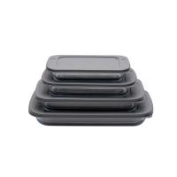 China Oven Safe Borosilicate Glass Baking Dish with PE Lid 700ml 4000ml for sale