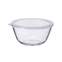 China IKOO 4200ml Borosilicate Glass Mixing Bowl with PP Lid, Oven Safe to 560°C for sale