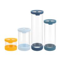 China IKOO Borosilicate Glass Canister with Vented Lid and Silicone Base for sale