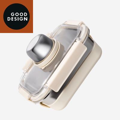 China Stainless Steel Lunch Box with Leakproof Lid for sale