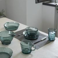 China Teal Color High-borosilicate Glass Tableware for sale