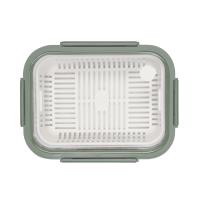 China IKOO Stackable Airtight Glass Food Container 1050ml with Vented Lid for sale