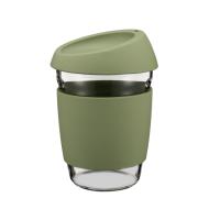 China High borosilicate glass coffee cup and table mug with 250ml, 350ml, and 450ml capacities, BPA-free and leak-proof for sale
