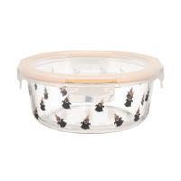 China IKOO High Borosilicate Glass Food Container with Halloween Design and BPA-Free PP Lid - Dishwasher Safe and Temperature Resistant -40℃~560℃ for sale