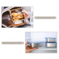 China IKOO Stainless Steel 304 or 316 Food Storage Container with Silicone Lid and Leak-proof Design for sale