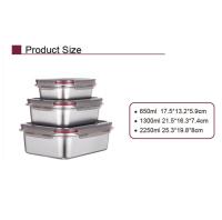 China IKOO BPA Free Airtight Stainless Steel Food Storage Container with Multiple Sizes and Leak-proof PP Lid for sale
