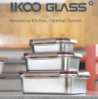 China IKOO BPA Free Airtight Stainless Steel Food Storage Container with Multiple Sizes and Leak-proof PP Lid for sale