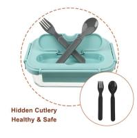 China IKOO High Borosilicate Glass Lunch Box with Leak-Proof Lid and Microwave Safe Food Storage Container for sale