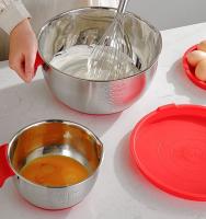 China 304 Stainless Steel Mixing Bowl with ABS Lid 1200ml-4500ml for sale