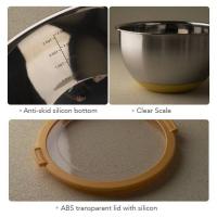 China IKOO Stainless Steel Nesting Salad Bowls with Visible Lids Non-Toxic & Heavy Duty, Airtight & Easy Clean for sale