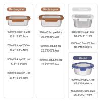 China IKOO Stainless Steel Food Storage Container with Round/Square/Rectangular Shapes for Freshness Preservation and Airtight Seal for sale