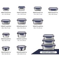 China IKOO Microwave and Oven Safe Stainless Steel 304 or 316 Food Storage Container with BPA-free PP Lid for sale