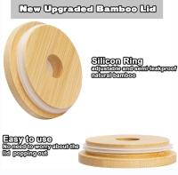 China IKOO Eco-Friendly Glass Tumbler with Bamboo Lid and Glass Straw for Hot and Cold Beverages for sale