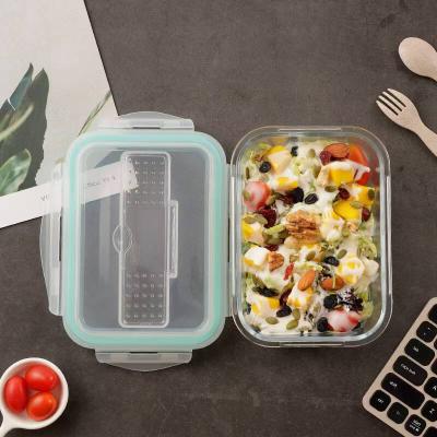 China IKOO High Borosilicate Glass Meal Prep Containers with BPA-Free Lids - Temperature Resistant Eco-Friendly and Lightweight Stackable Design for sale