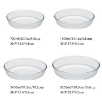 China IKOO Borosilicate Glass Baking Dish with Vented Lid 800ml-3600ml Freezer Safe and Transparent for sale