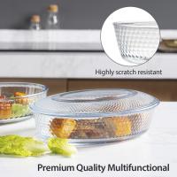China IKOO Borosilicate Glass Baking Dish with Vented Lid 800ml-3600ml Freezer Safe and Transparent for sale