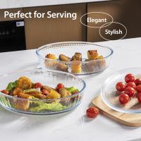 China IKOO Borosilicate Glass Baking Dish with Vented Lid 800ml-3600ml Freezer Safe and Transparent for sale