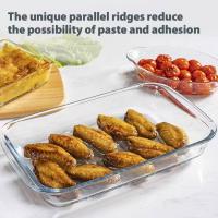 China IKOO Elegant Design Glass Baking Dish with High Borosilicate Glass and 500ml 1000ml 1600ml Capacity for Oven Microwave Freezer for sale