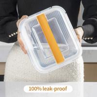 China IKOO Extra Large Borosilicate Glass Food Storage Container with Airtight Leak-proof Lid and BPA Free Handle for sale