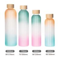 China Leak-proof Airtight Lid Borosilicate Glass Water Bottle Dishwasher and Microwave Safe for Hot and Cold Beverages for sale