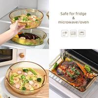 China IKOO Durable High Borosilicate Glass Baking Tray Oven Microwave Dishwasher Safe with 1.5L to 3L Capacity for sale
