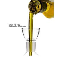 China IKOO High Borosilicate Glass Oil Cruet and Decanter with 700ml Capacity and Non-drip Design for Kitchen for sale