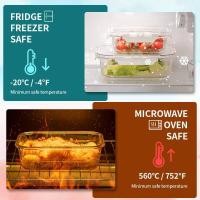 China IKOO Glass Food Storage Containers with Lids - Airtight & Leakproof - Microwave/Oven/Freezer Safe - BPA Free - Ideal for Meal Prep, Storing Leftover & Lunch for sale