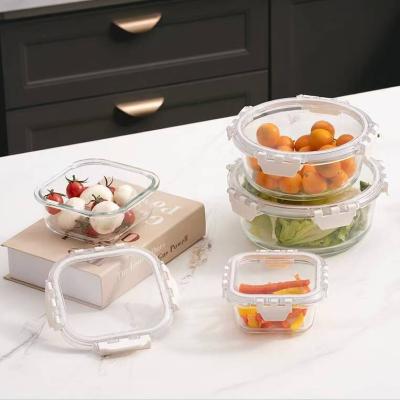 China IKOO Glass Food Storage Containers with Lids - Airtight & Leakproof - Microwave/Oven/Freezer Safe - BPA Free - Ideal for Meal Prep, Storing Leftover & Lunch for sale