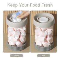 China Various Sizes Vacuum Seal Glass Jar with All-in-One Home Storage Solution for Lifestyle Variety Stores & Import Supermarkets for sale