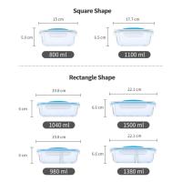 China IKOO High Borosilicate Glass Airtight BPA-Free Vacuum Glass Storage Container for Fresh Food Preservation for sale