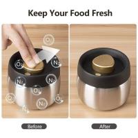 China IKOO Airtight Vacuum Food Jar Stainless Steel Canister with 400ml 800ml 1200ml Capacity for Kitchen Storage for sale