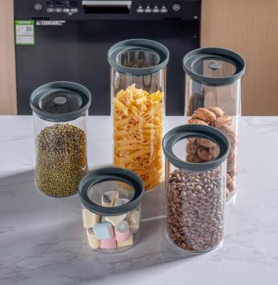 China IKOO GLASS Borosilicate Glass Canister with Airtight Seal – BPA-Free and Dishwasher Safe Food Storage Jar for Dry or Wet Foods for sale