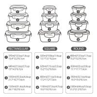China IKOO Airtight & Leakproof Borosilicate Glass Food Storage Container - Microwave/Oven/Freezer Safe & BPA Free for Meal Prep for sale