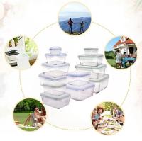 China High Borosilicate Glass Food Storage Container with Snap Airtight Lid for Microwave and Oven for sale