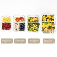 China IKOO High Borosilicate Glass Meal Prep Container with PP Lid and Silicone Gasket for Customized Logo Food Storage for sale