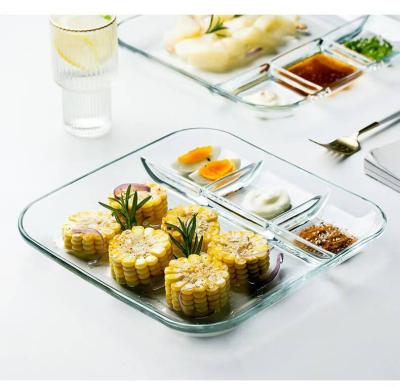 China IKOO Oven Safe Borosilicate Heat Resistant Glass Bakeware Baking Pan with 800ml Capacity for Cooking and Baking for sale