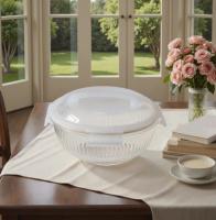 China IKOO Borosilicate Glass Mixing Bowl with Lid for sale