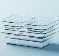 China Blooming Series Borosilicate Glass Food Storage Container with Stainless Steel Lid and High-Quality Images for sale