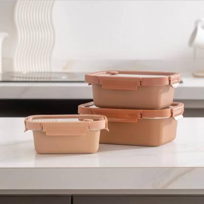 China IKOO Stainless Steel Food Storage Container with Glass Lid 500ml-1000ml for sale