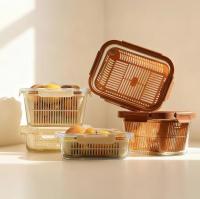 China IKOO Stackable Airtight Glass Food Container 1050ml with Vented Lid for sale