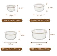 China BPA-free borosilicate glass container set with drop test packaging for E-commerce Sellers & DTC Subscription Brands for sale