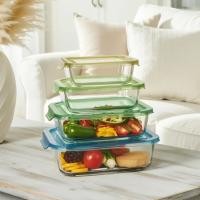 China IKOO High Borosilicate Glass Food Container with PP Lid - Thermal Shock 120℃, Leak Proof, and Airtight for Safe Storage for sale