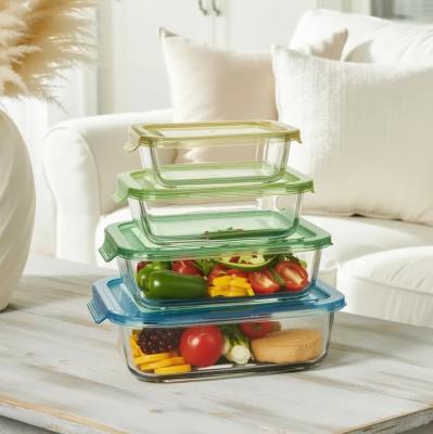 China IKOO High Borosilicate Glass Food Container with PP Lid - Thermal Shock 120℃, Leak Proof, and Airtight for Safe Storage for sale