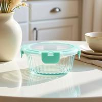 China IKOO Borosilicate Glass Food Container with Airtight Cool Lock Lid for sale