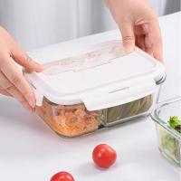 China IKOO High Borosilicate Glass Lunch Box with Leak-Proof Lid and Microwave Safe Food Storage Container for sale