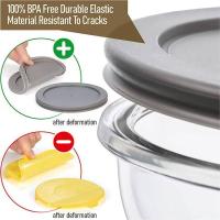 China High Borosilicate Glass Salad Bowl Set - 560℃ Oven Safe Nesting Kitchen Mixing Bowls for Serving and Baking for sale