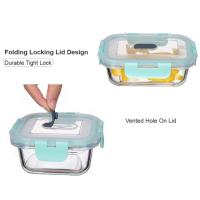 China Leak Proof Microwave Safe BPA Free Glass Food Container with Cool Lock PP Lid for Meal Prep for sale