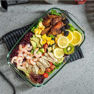 China IKOO High Borosilicate Glass Baking Dish - 560℃ Heat Resistant & Dishwasher Safe Oven Safe Glass Pan for sale