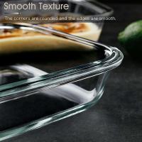 China IKOO High Borosilicate Glass Baking Dish - 560℃ Heat Resistant & Dishwasher Safe Oven Safe Glass Pan for sale