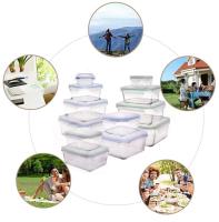 China High Borosilicate Glass Food Container with Airtight Lids and Microwave Safe for Meal Prep and Storage for sale